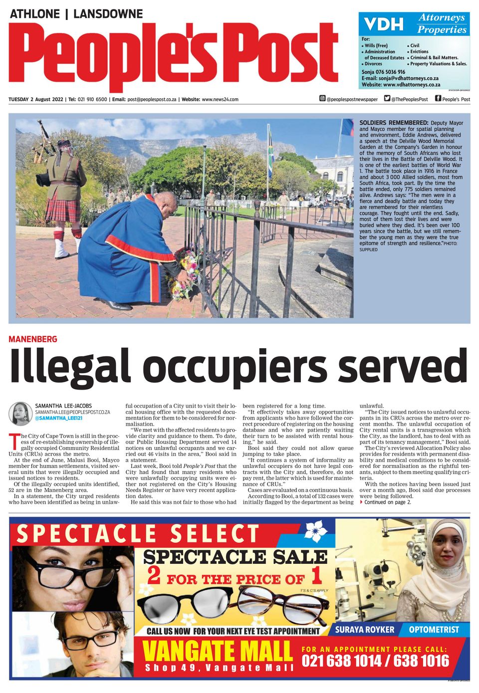 People’s Post Athlone & Lansdowne-August 02, 2022 Newspaper