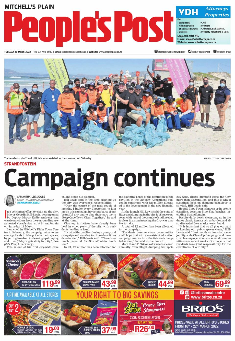 People’s Post Mitchells Plain-March 15, 2022 Newspaper