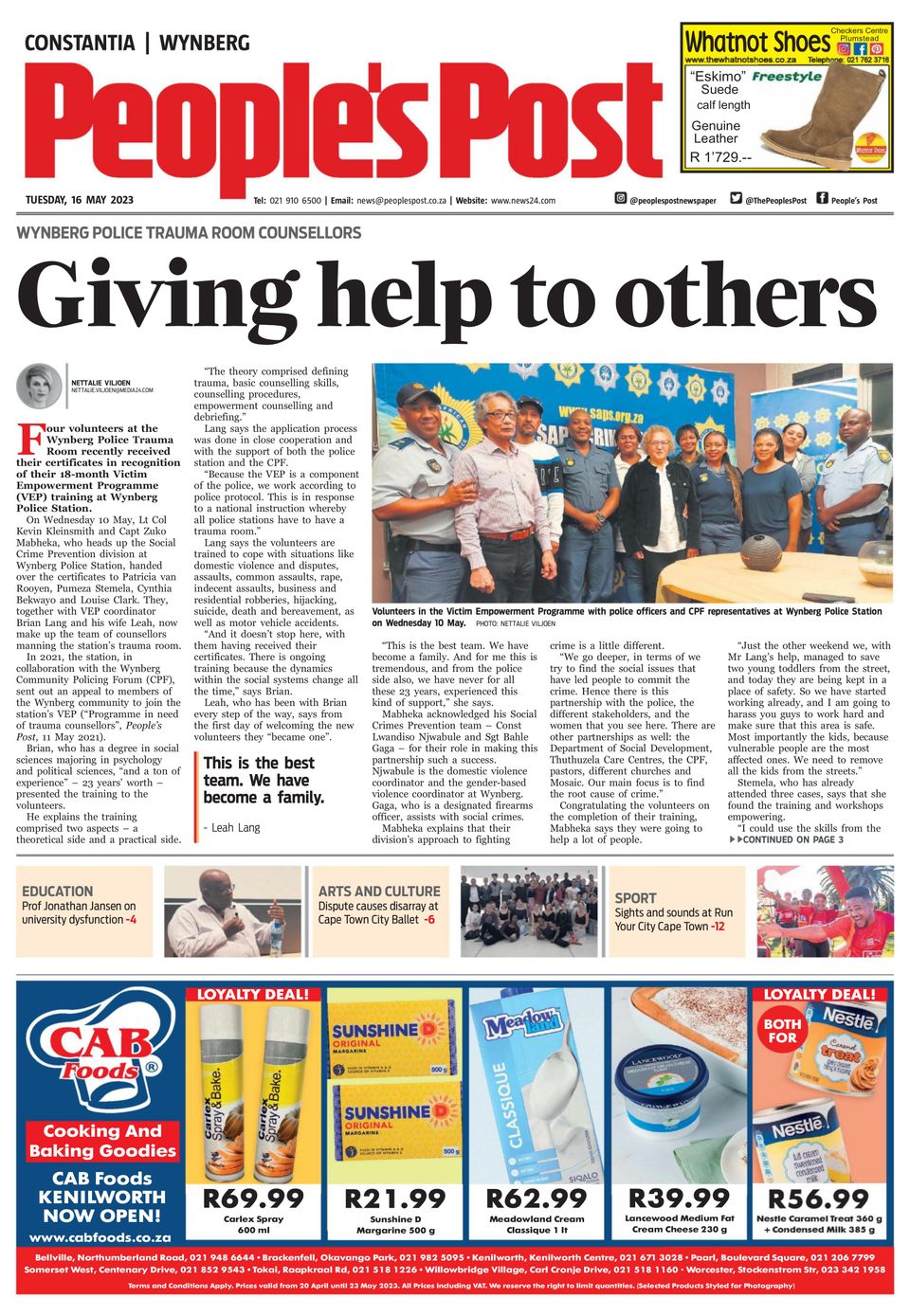 People’s Post Constantia & Wynberg-May 16, 2023 Newspaper