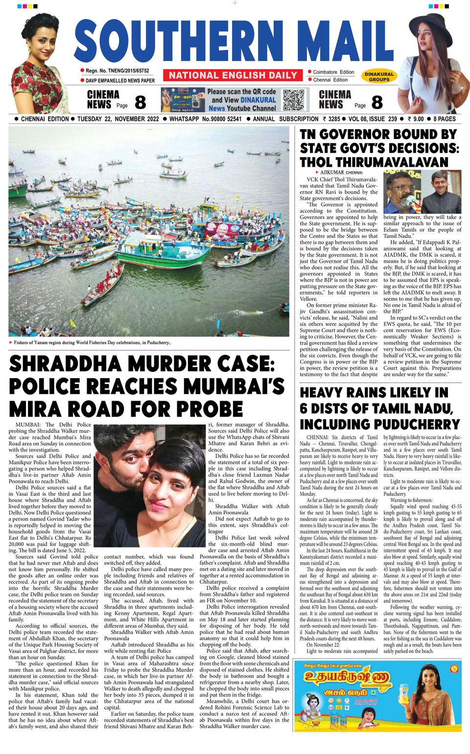 Southern Mail Newspaper-November 22,2022 Newspaper