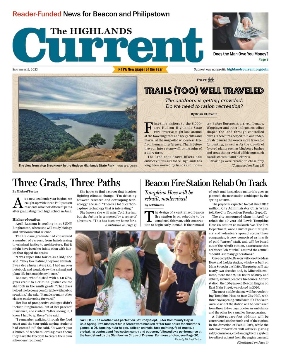The Highlands Current-Sept. 9, 2022 Newspaper - Get your Digital ...