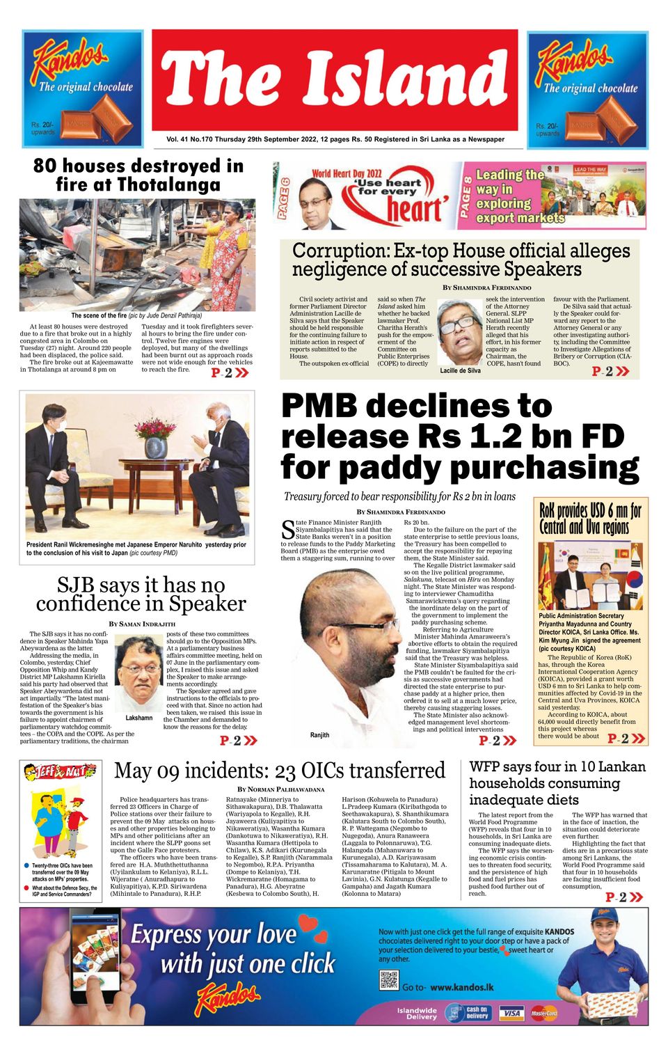 The Island-September 29, 2022 Newspaper - Get your Digital Subscription