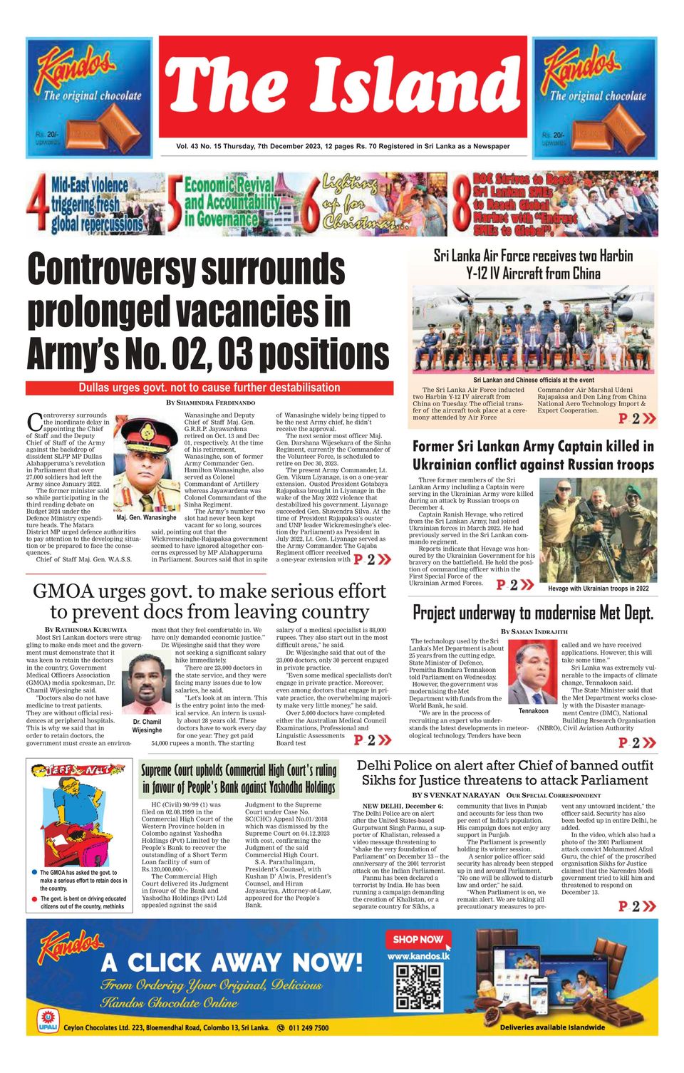 Get digital access to The Island - December 07, 2023 issue | Magzter.com