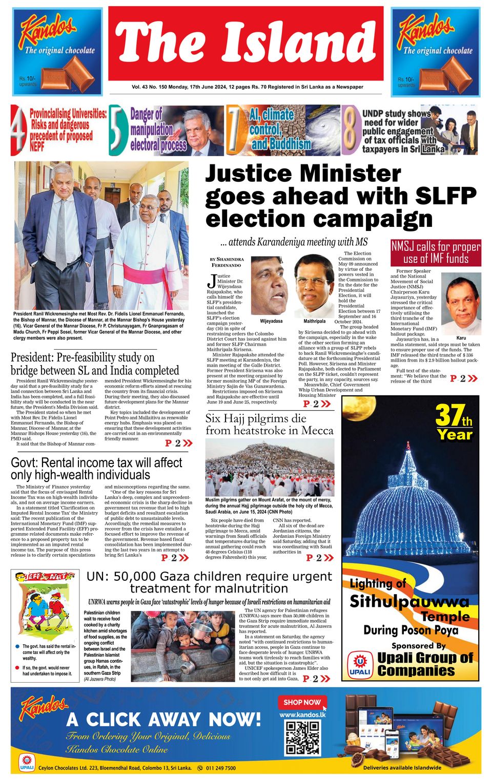 Get digital access to The Island - June 17, 2024 issue | Magzter.com