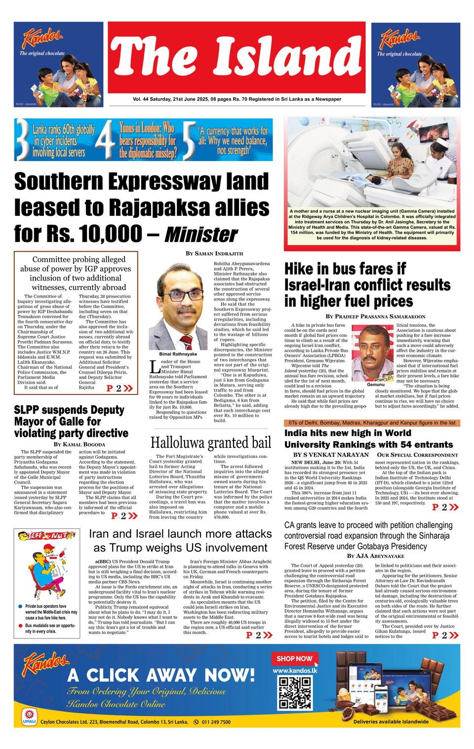 Get digital access to The Island - June 21, 2025 issue | Magzter.com