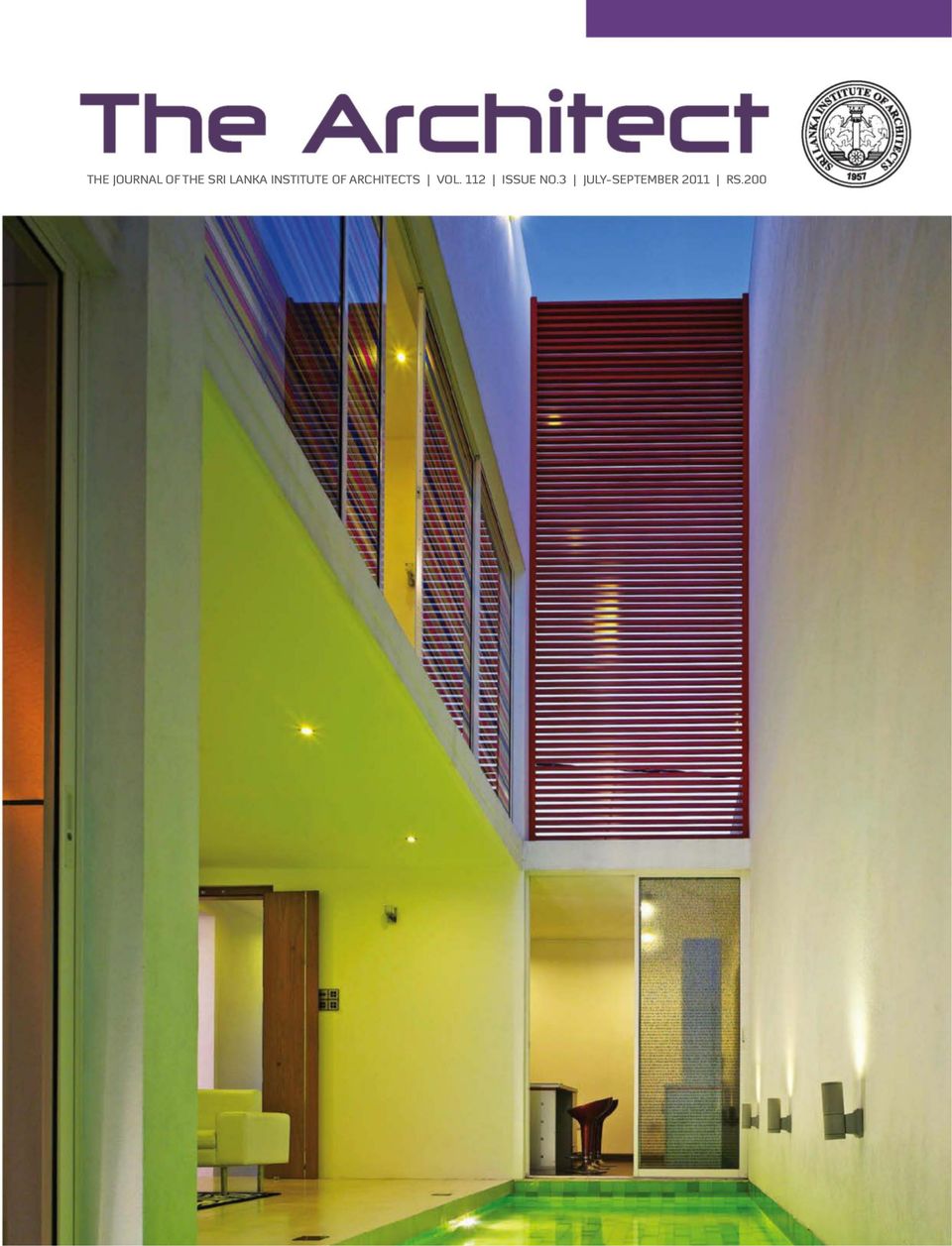 Get digital access to The Architect - July - September 2011 issue ...