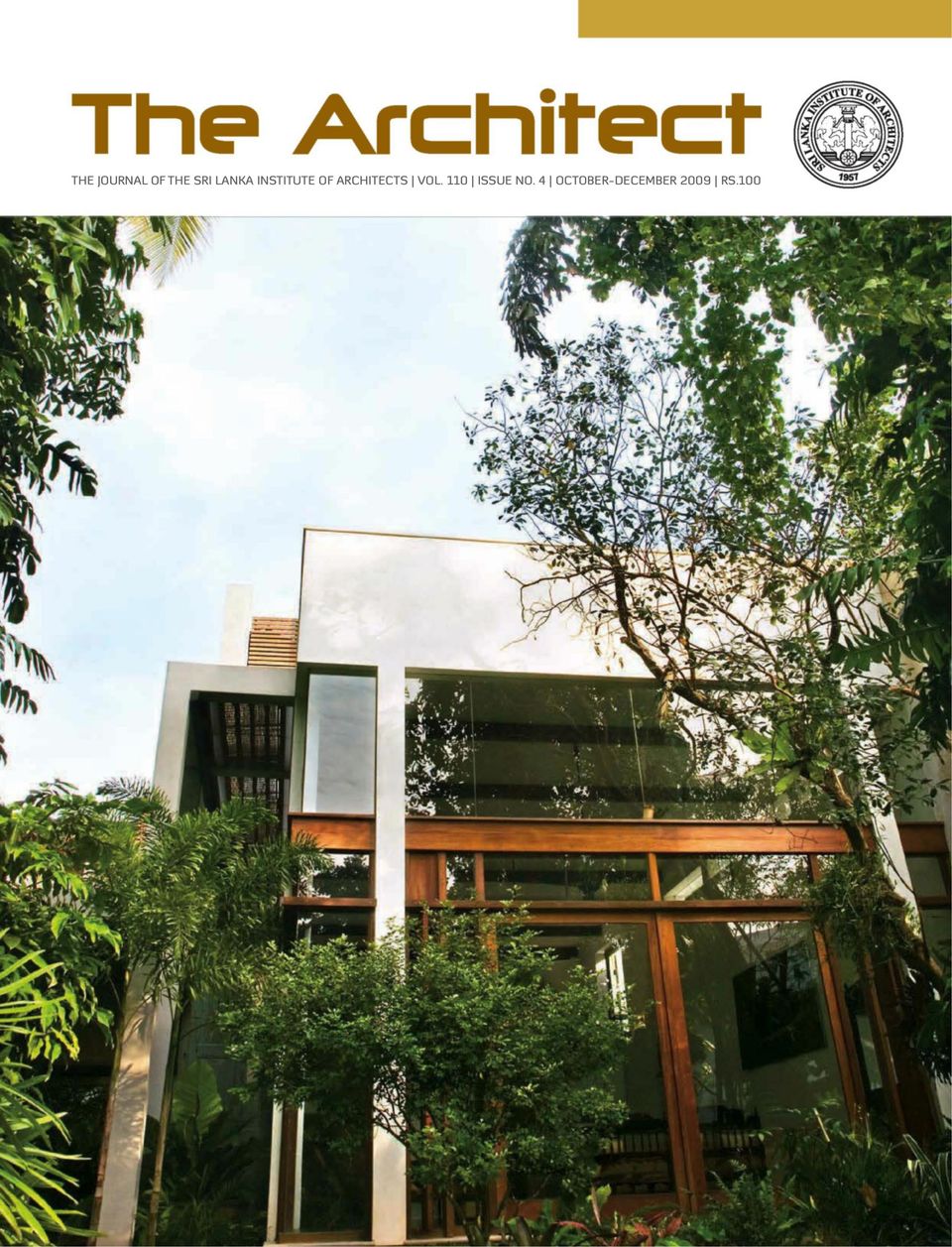 Get digital access to The Architect - October - December 2009 issue ...
