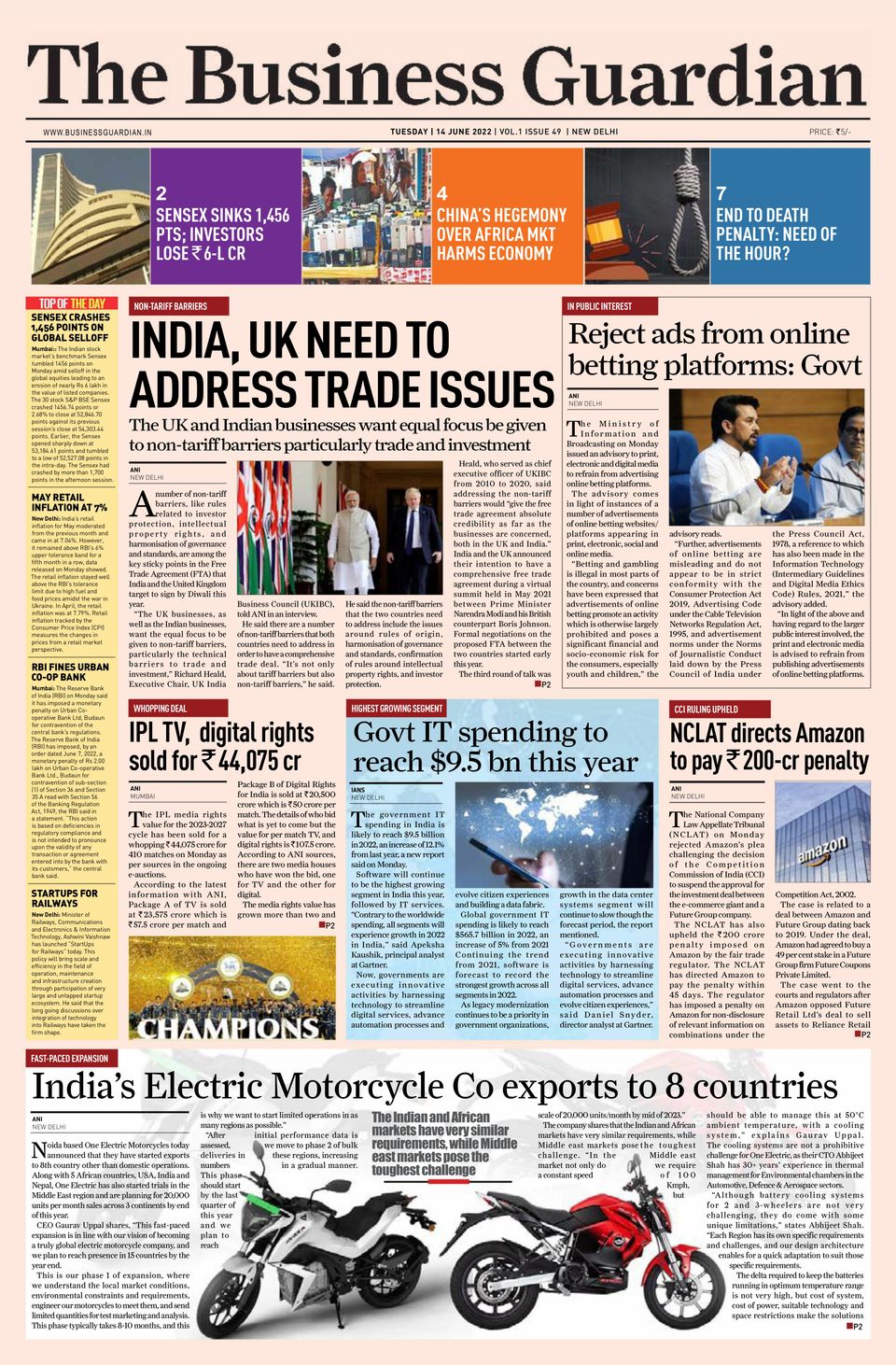The Business Guardian-June 14, 2022 Newspaper - Get your Digital ...