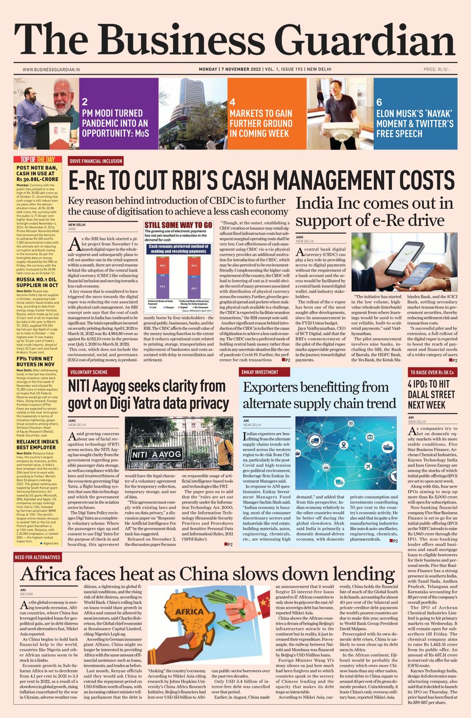 Get digital access to The Business Guardian - November 07, 2022 issue ...
