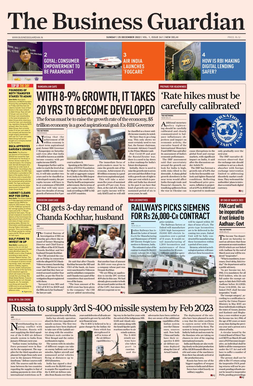 The Business Guardian-December 25, 2022 Newspaper