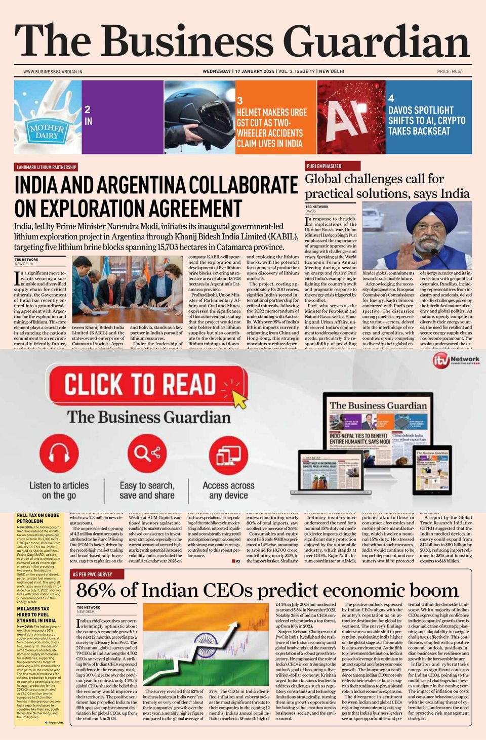 Get digital access to The Business Guardian - January 17, 2024 issue ...