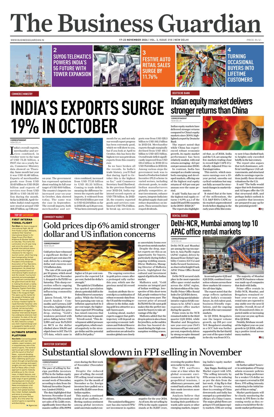 Get digital access to The Business Guardian - November 17, 2024 issue | Magzter.com