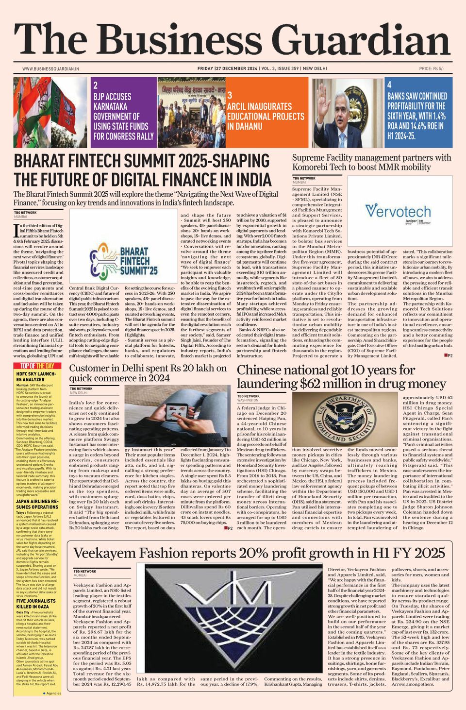 Get digital access to The Business Guardian - December 27, 2024 issue ...