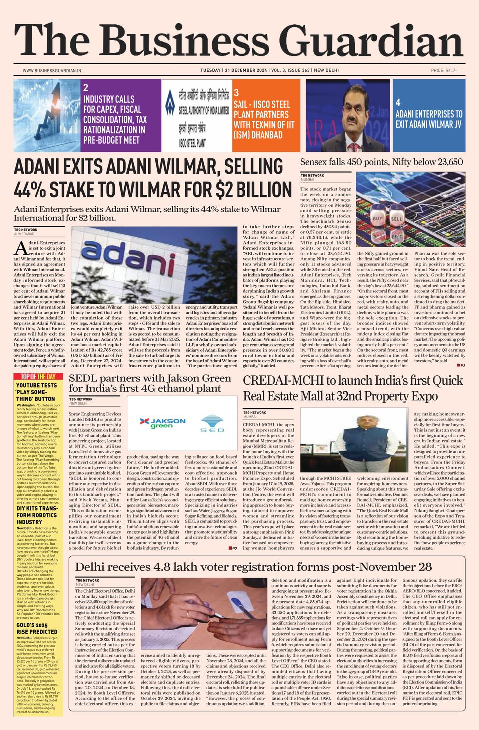 Get digital access to The Business Guardian - December 31, 2024 issue | Magzter.com
