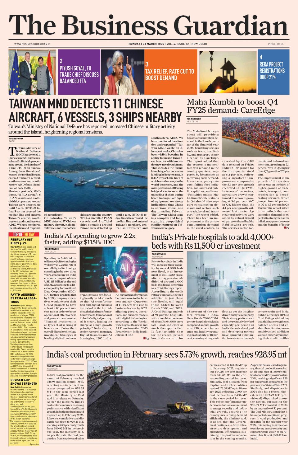 Get digital access to The Business Guardian - March 03, 2025 issue ...