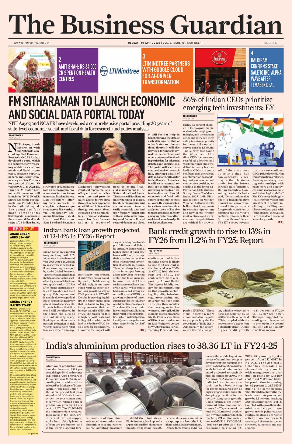 Get digital access to The Business Guardian - April 01, 2025 issue ...