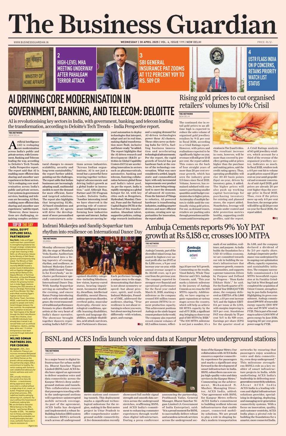 Get digital access to The Business Guardian - April 30, 2025 issue | Magzter.com