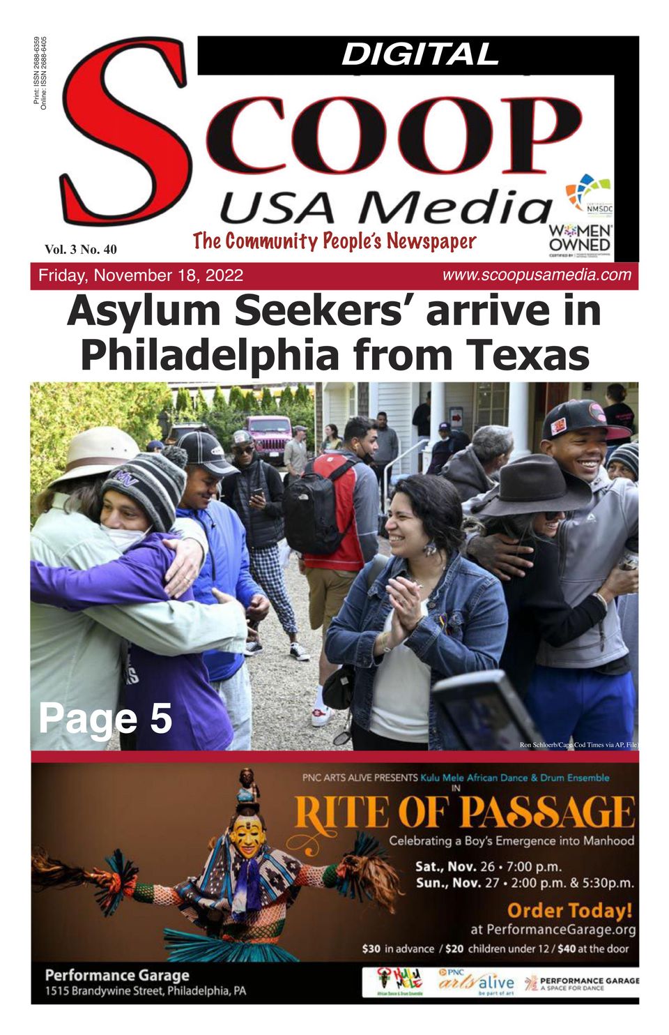 Get digital access to Scoop USA Newspaper - November 18, 2022 issue | Magzter.com