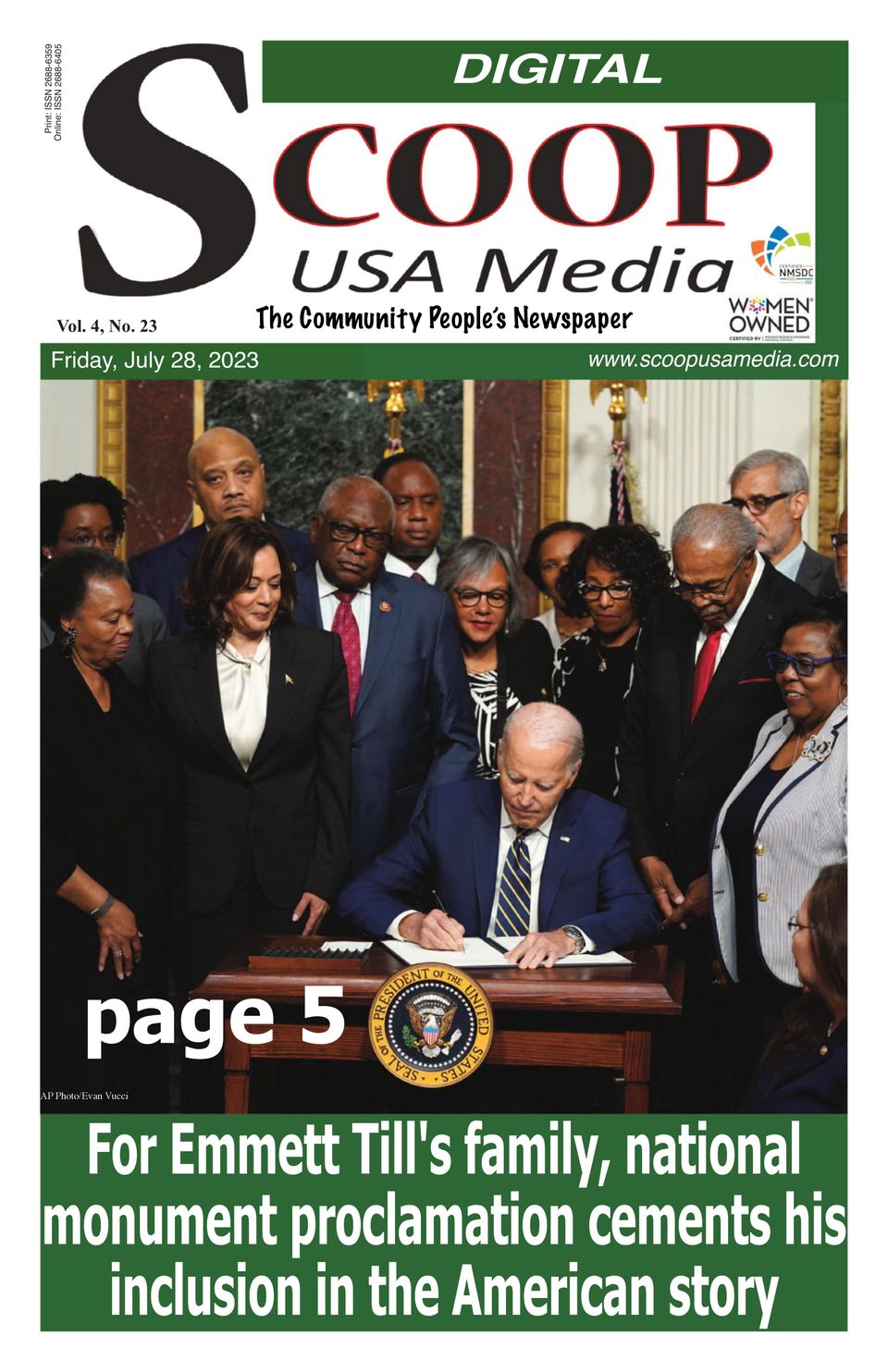 Scoop USA Newspaper-July 28, 2023 Newspaper - Get your Digital Subscription
