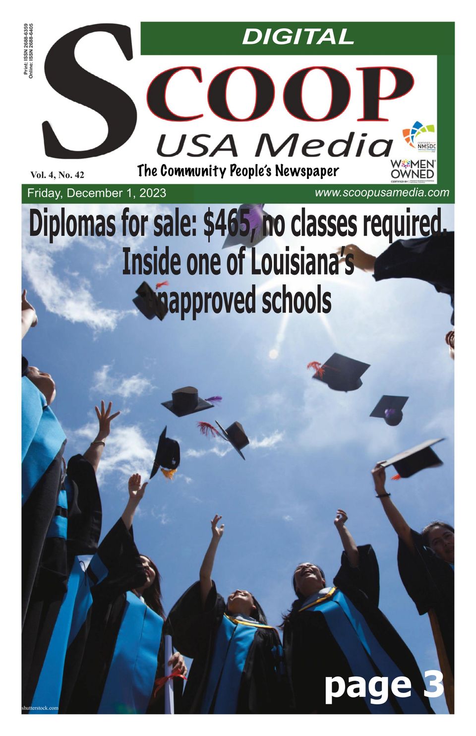 Get digital access to Scoop USA Newspaper - December 01, 2023 issue | Magzter.com