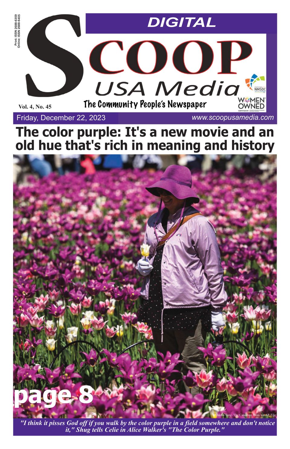 Get digital access to Scoop USA Newspaper - December 22, 2023 issue | Magzter.com