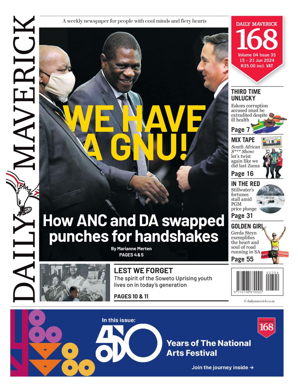 Get digital access to Daily Maverick - June 15, 2024 issue | Magzter.com