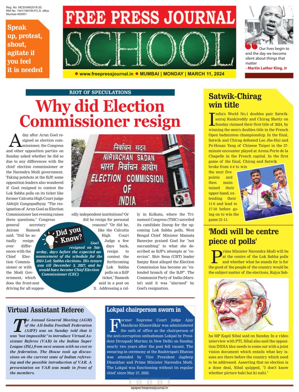 Get digital access to Free Press School Mumbai - March 11, 2024 issue ...