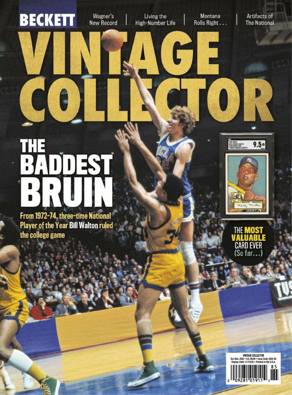 Beckett Vintage Collector-october - November 2022 Magazine
