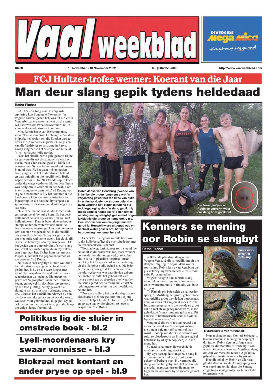 Vaal Weekblad-November 18, 2022 Newspaper - Get your Digital Subscription