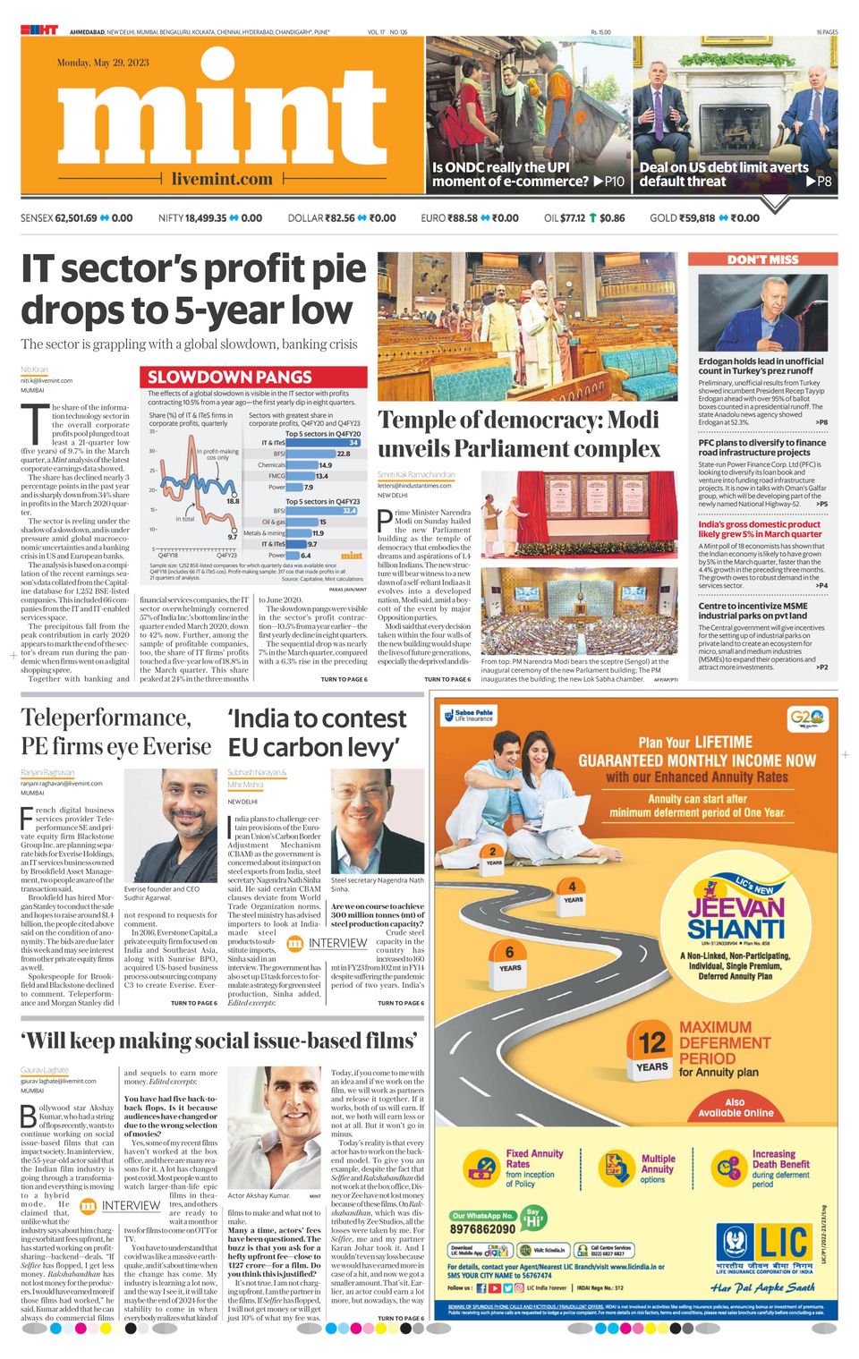 Mint Ahmedabad-May 29, 2023 Newspaper - Get your Digital Subscription