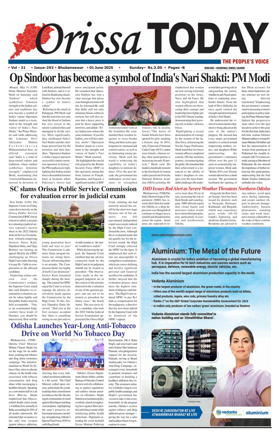 Get digital access to Orissa Today - June 01, 2025 issue | Magzter.com