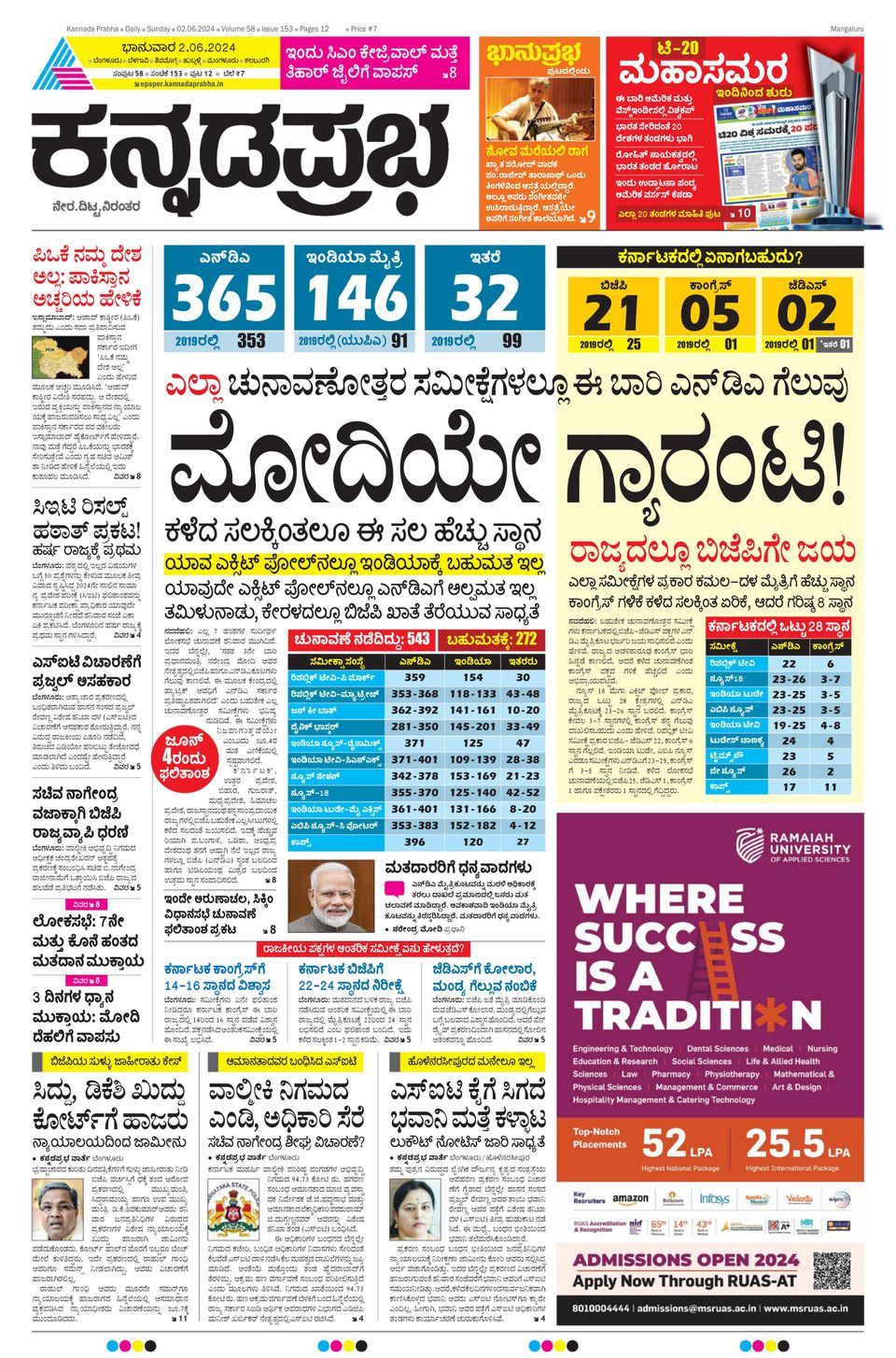 Kannada Prabha Mangaluru Newspaper - Get your Digital Subscription