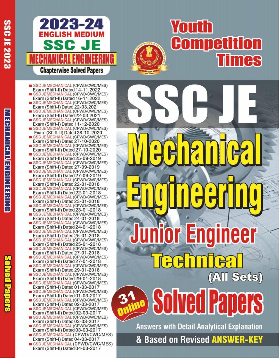 Get digital access to 2023-24 SSC JE Mechanical Engineering Magazine ...