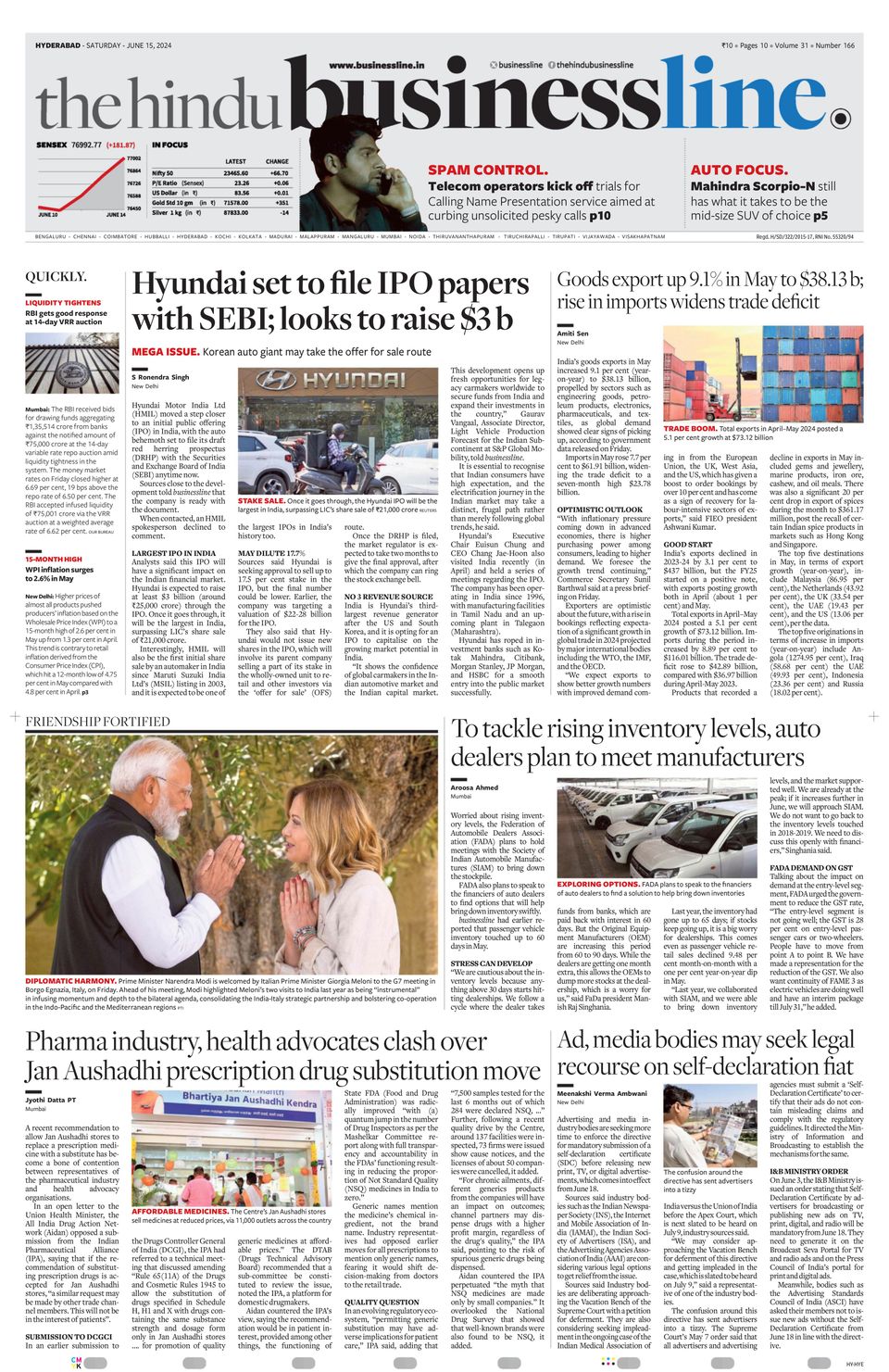 The Hindu Business Line Hyderabad Newspaper - Get your Digital Subscription
