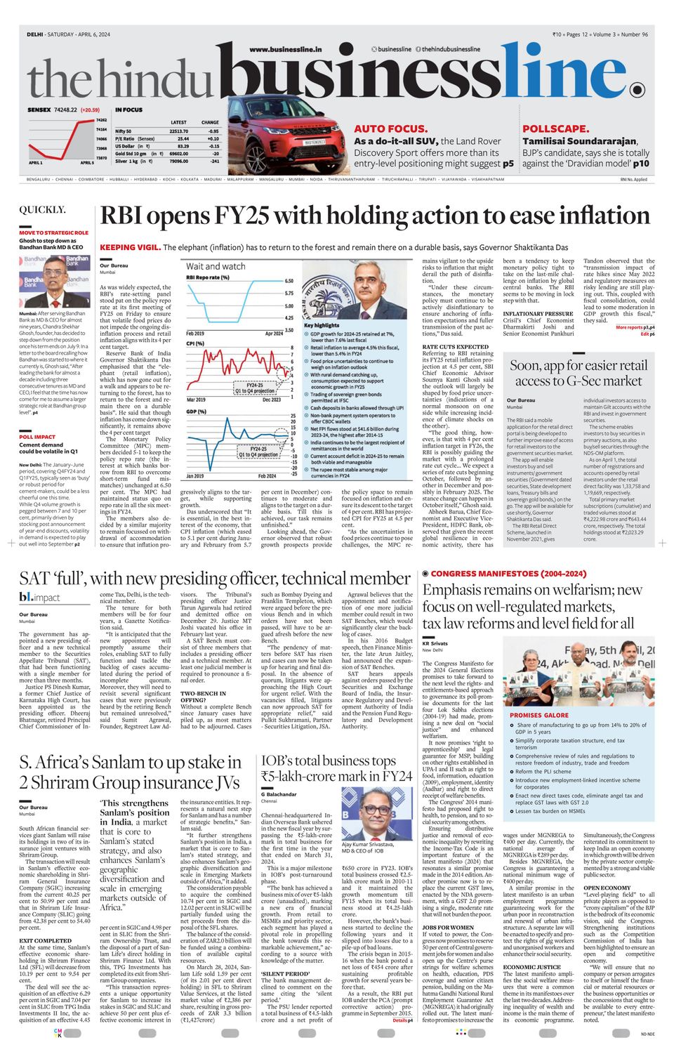 The Hindu Business Line Delhi-April 06, 2024 Newspaper