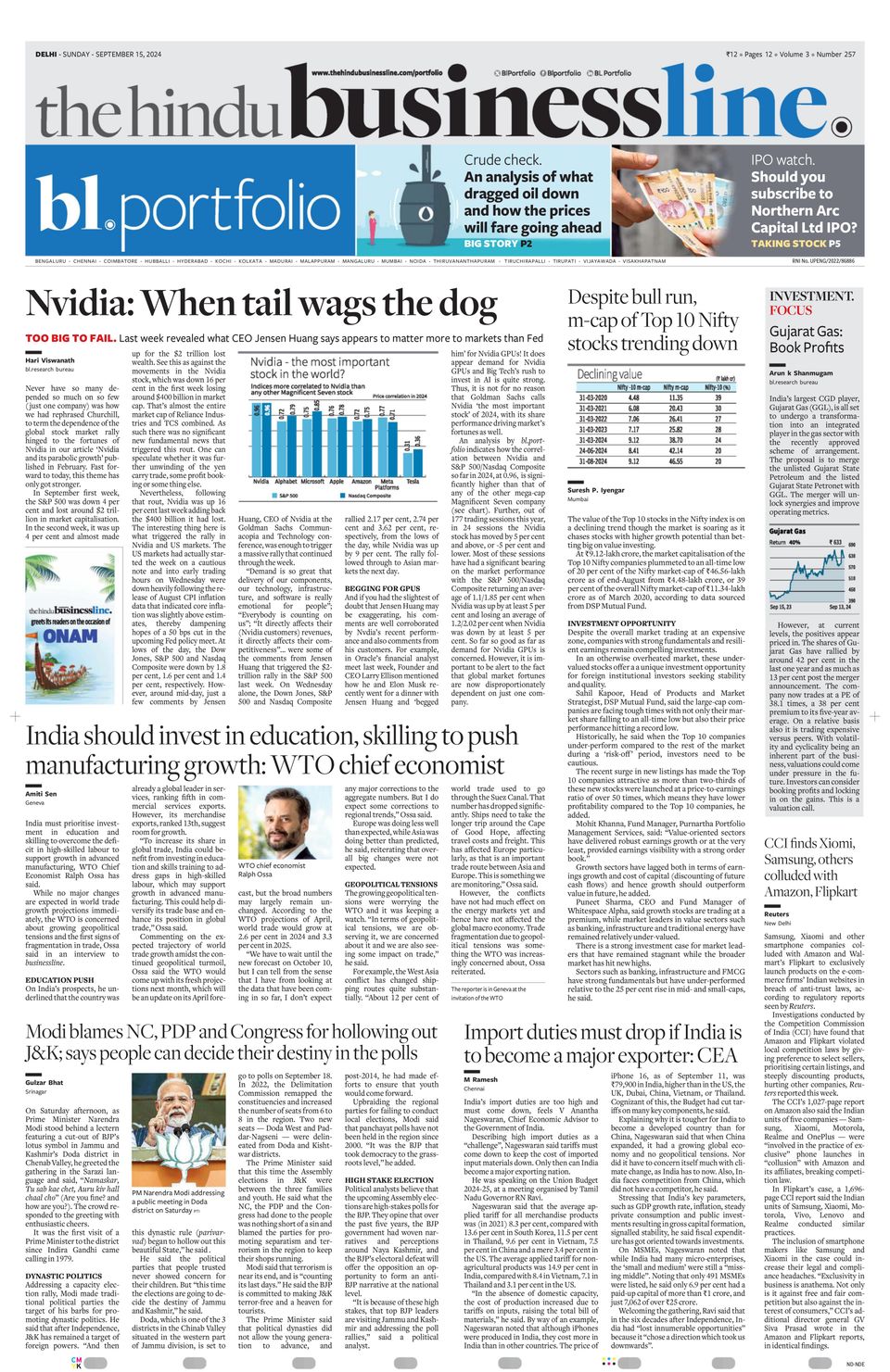 Get digital access to The Hindu Business Line Delhi - September 15 ...