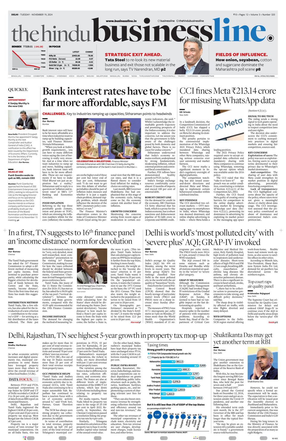 Get digital access to The Hindu Business Line Delhi - November 19, 2024 ...