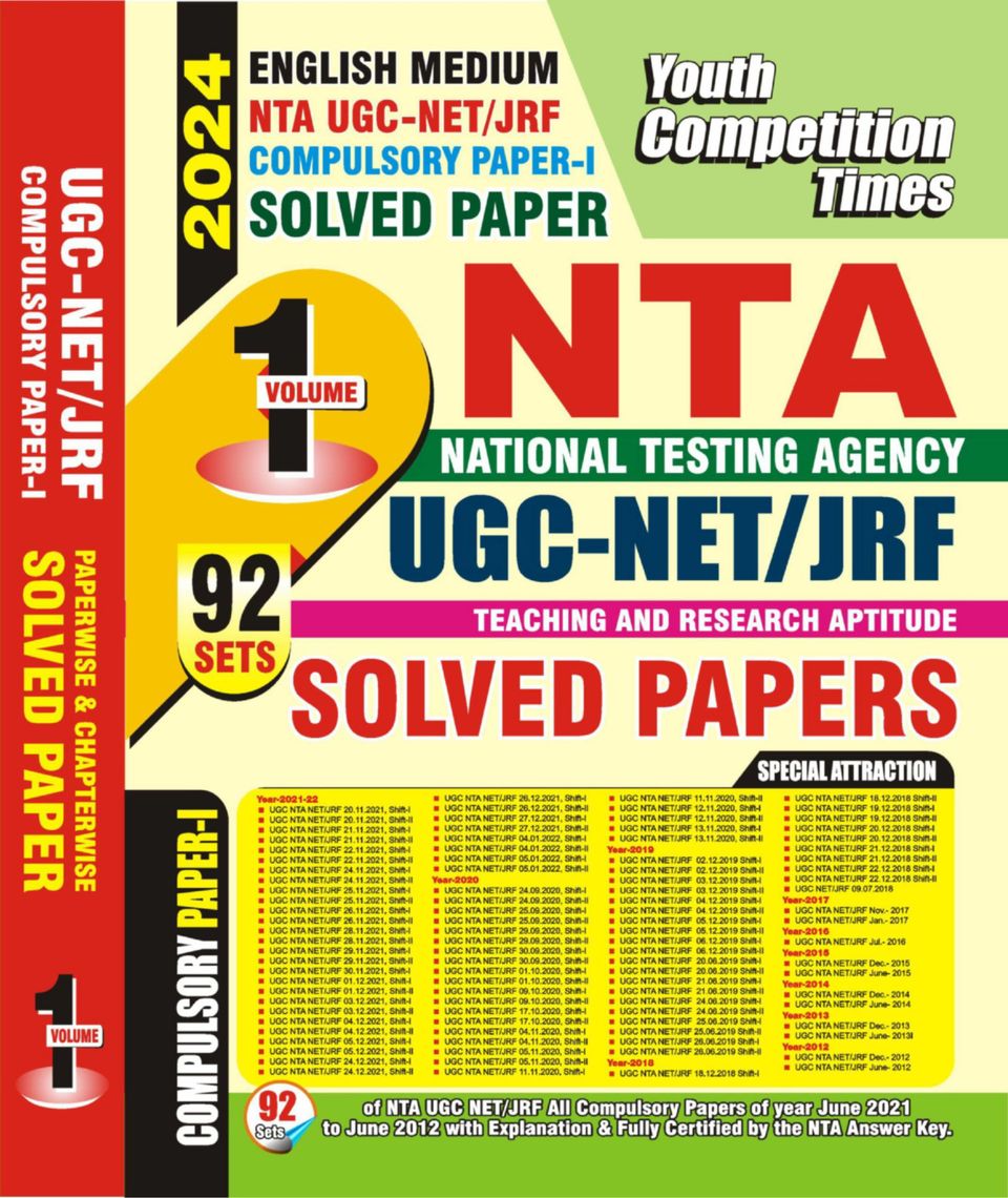 Get digital access to 2023-24 NTA UGC-NET/JRF Teaching & Research Aptitude 92 Sets Vol.02 ...