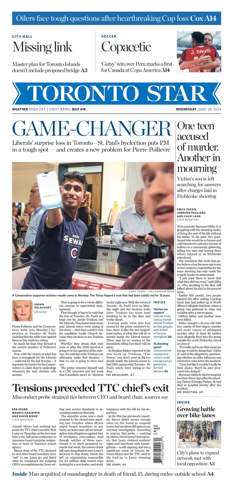 Toronto Star-June 26, 2024 Newspaper - Get your Digital Subscription