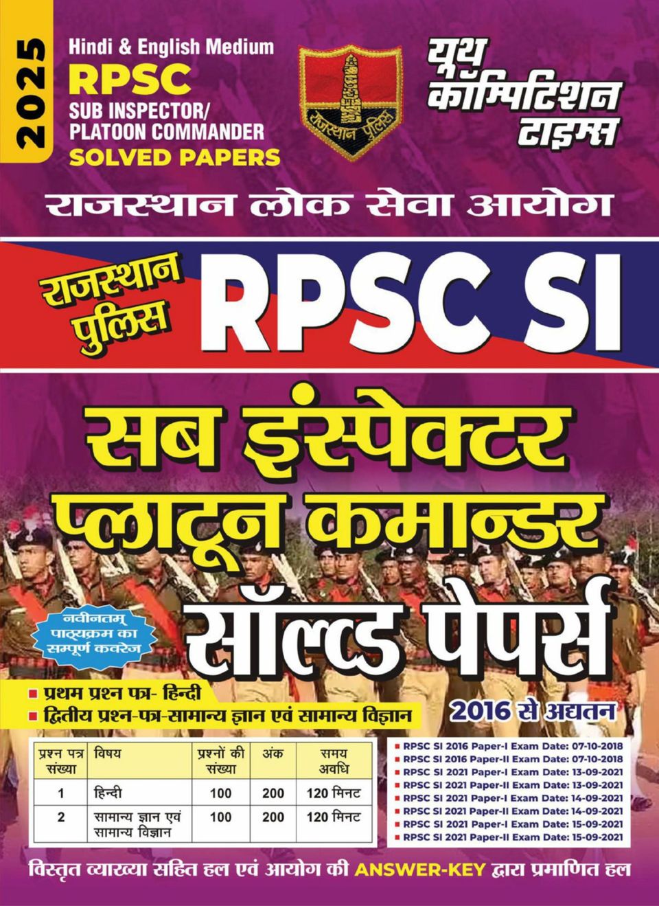 Get digital access to 2024-25 RPSC SI Solved Papers Hindi, General ...