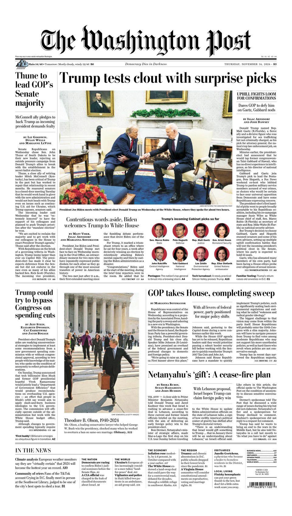 Get digital access to The Washington Post - November 14, 2024 issue ...