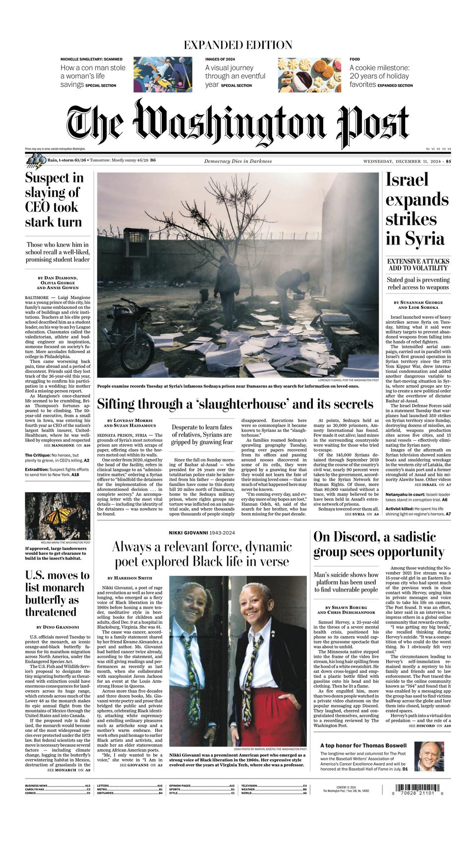 Get digital access to The Washington Post - December 11, 2024 issue ...