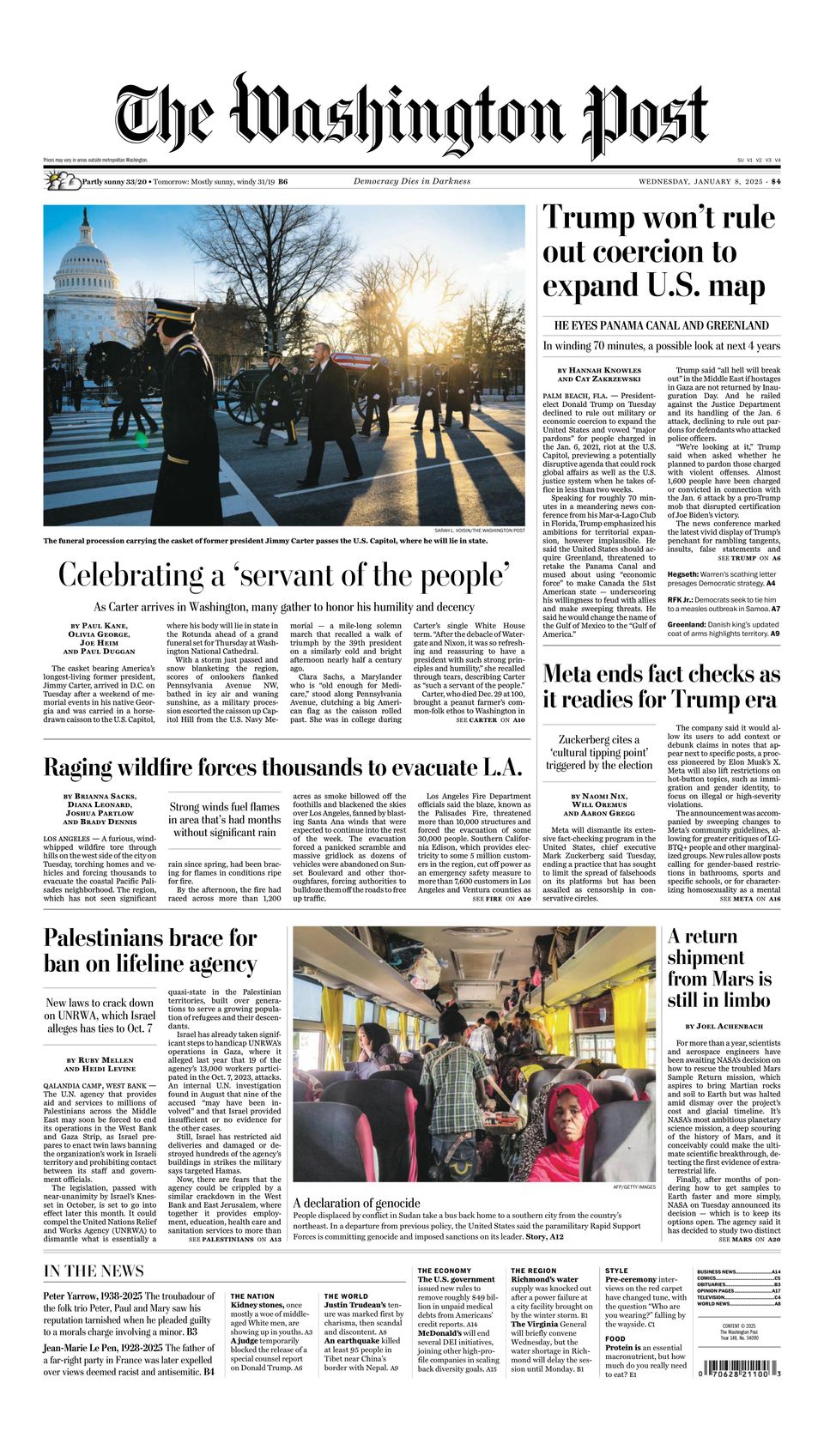 Get digital access to The Washington Post - January 08, 2025 issue ...