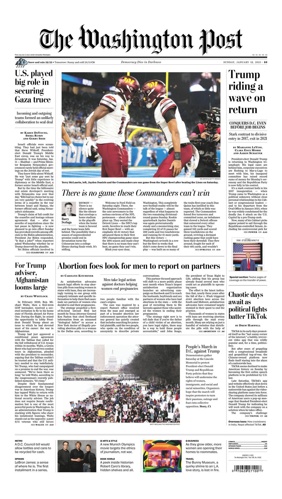 Get digital access to The Washington Post - January 19, 2025 issue ...