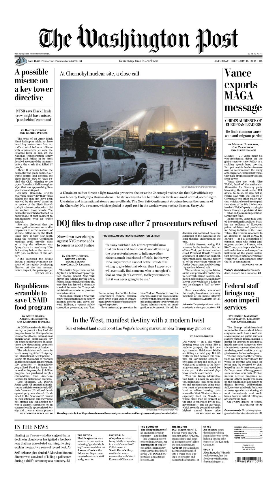 Get digital access to The Washington Post - February 15, 2025 issue ...