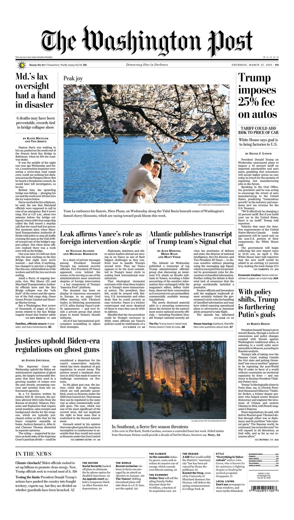 Get digital access to The Washington Post - March 27, 2025 issue ...