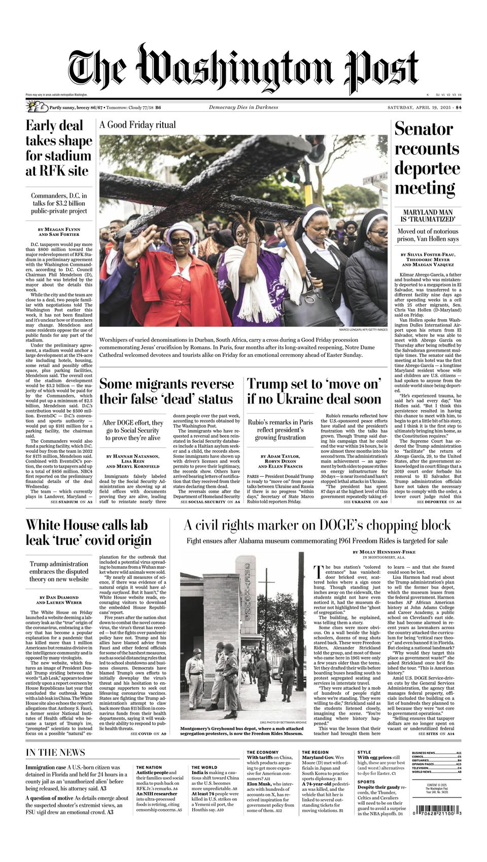 Get digital access to The Washington Post - April 19, 2025 issue ...