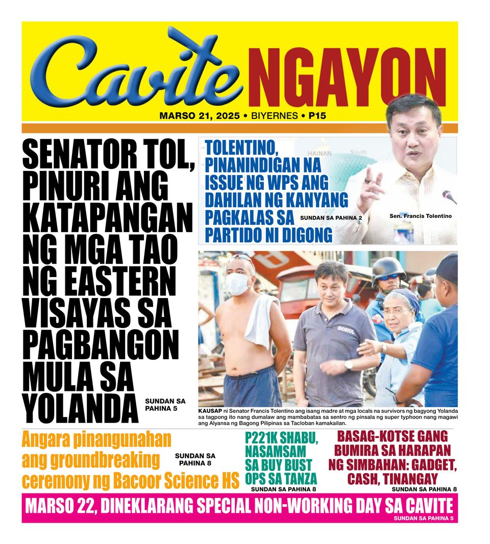 Get digital access to CAVITE NGAYON Newspaper | Magzter.com