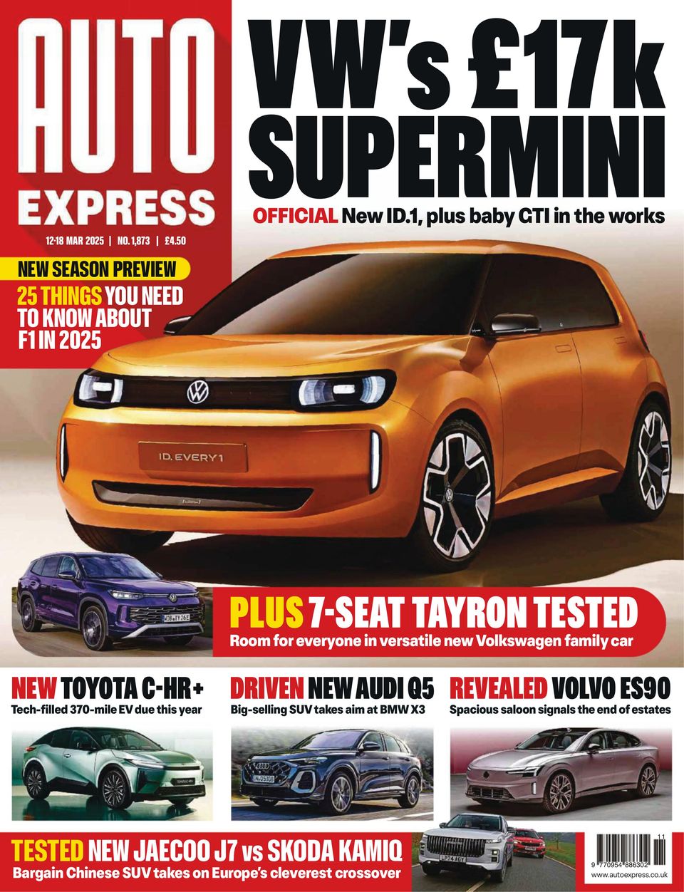 Get digital access to Auto Express - March 12, 2025 issue | Magzter.com