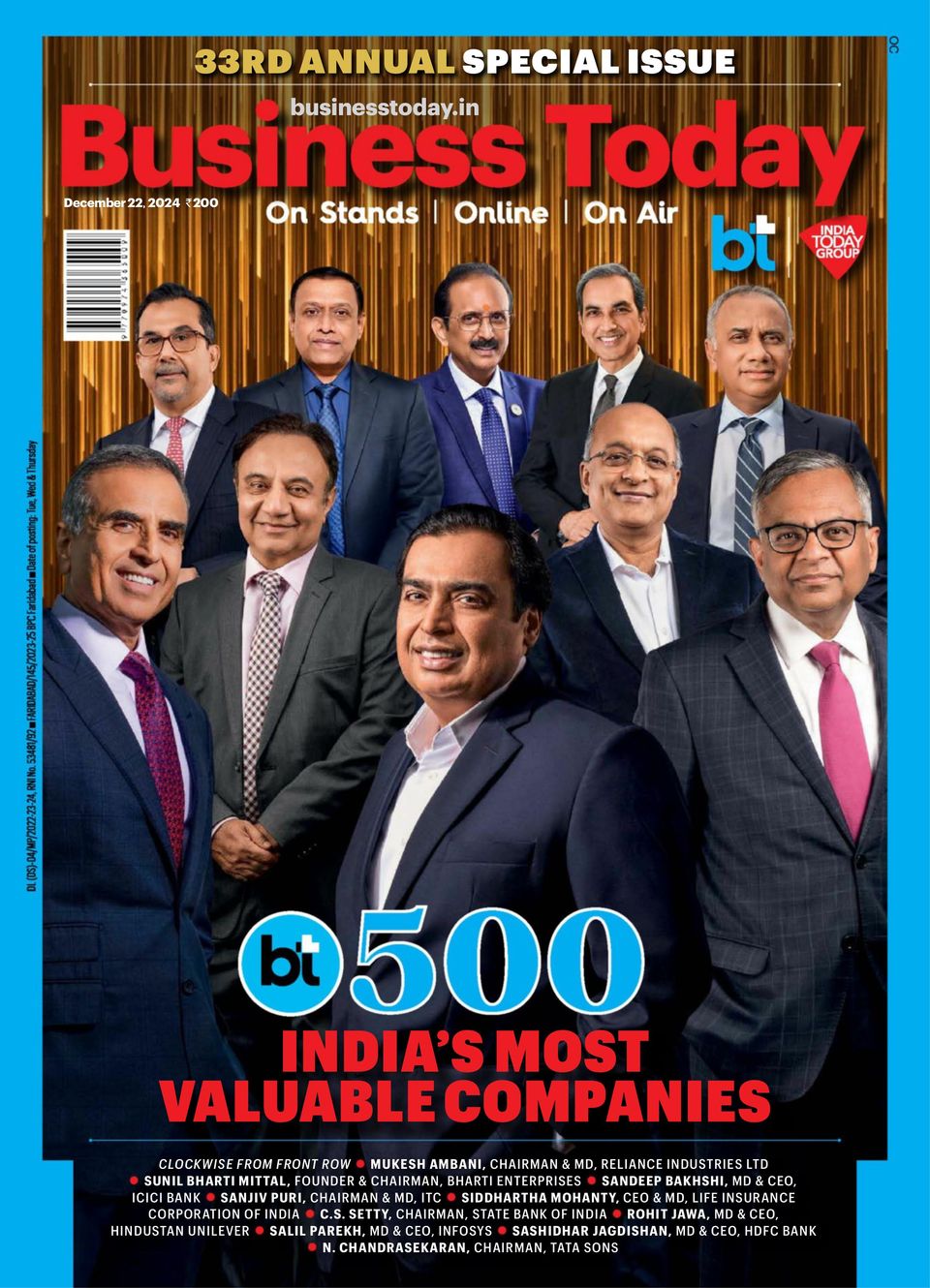 Get digital access to Business Today India - December 22, 2024 issue ...